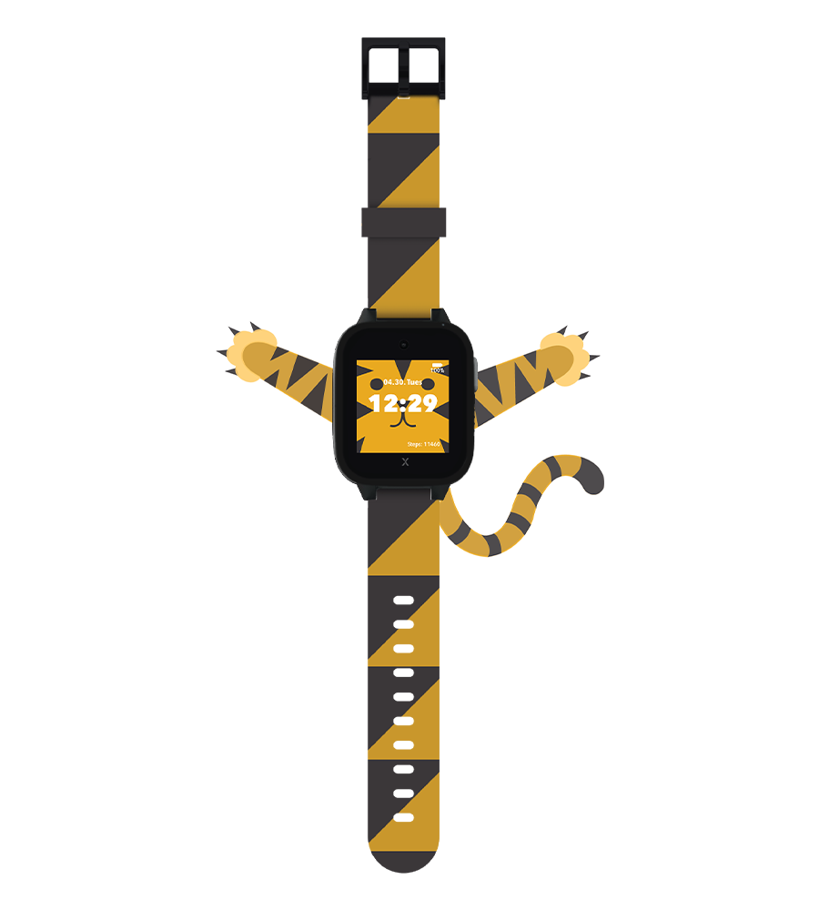 Black Tiger Wristband (XGO3) - Smartwatches for kids - Xplora UK
